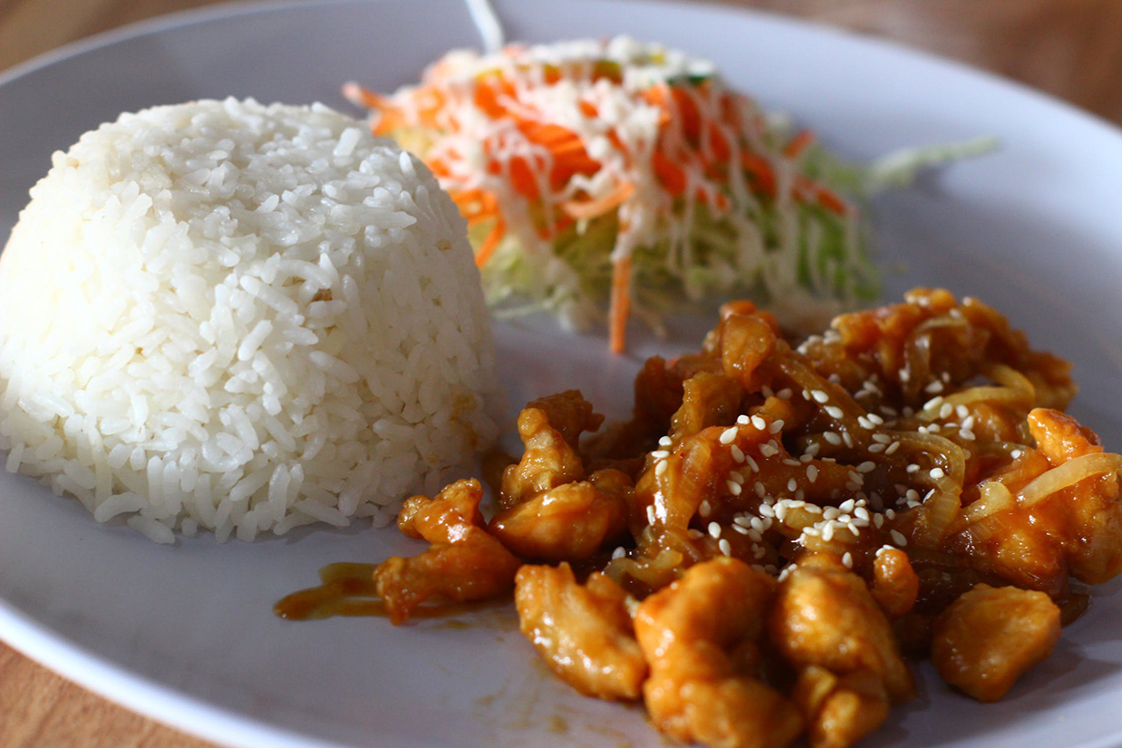 Nasi met kipsate | Grutto