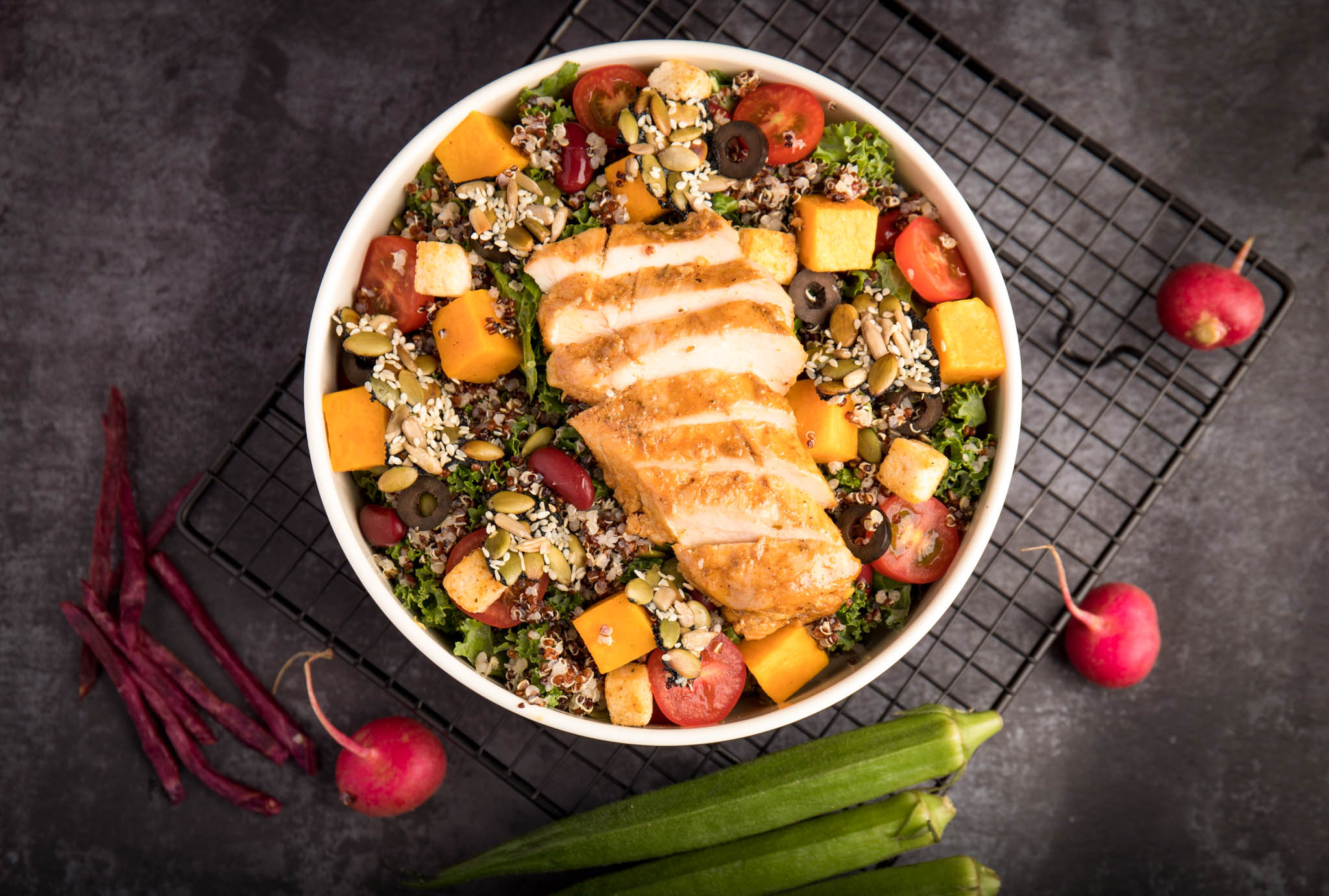 Salade au poulet et quinoa | Nos recettes | Grutto