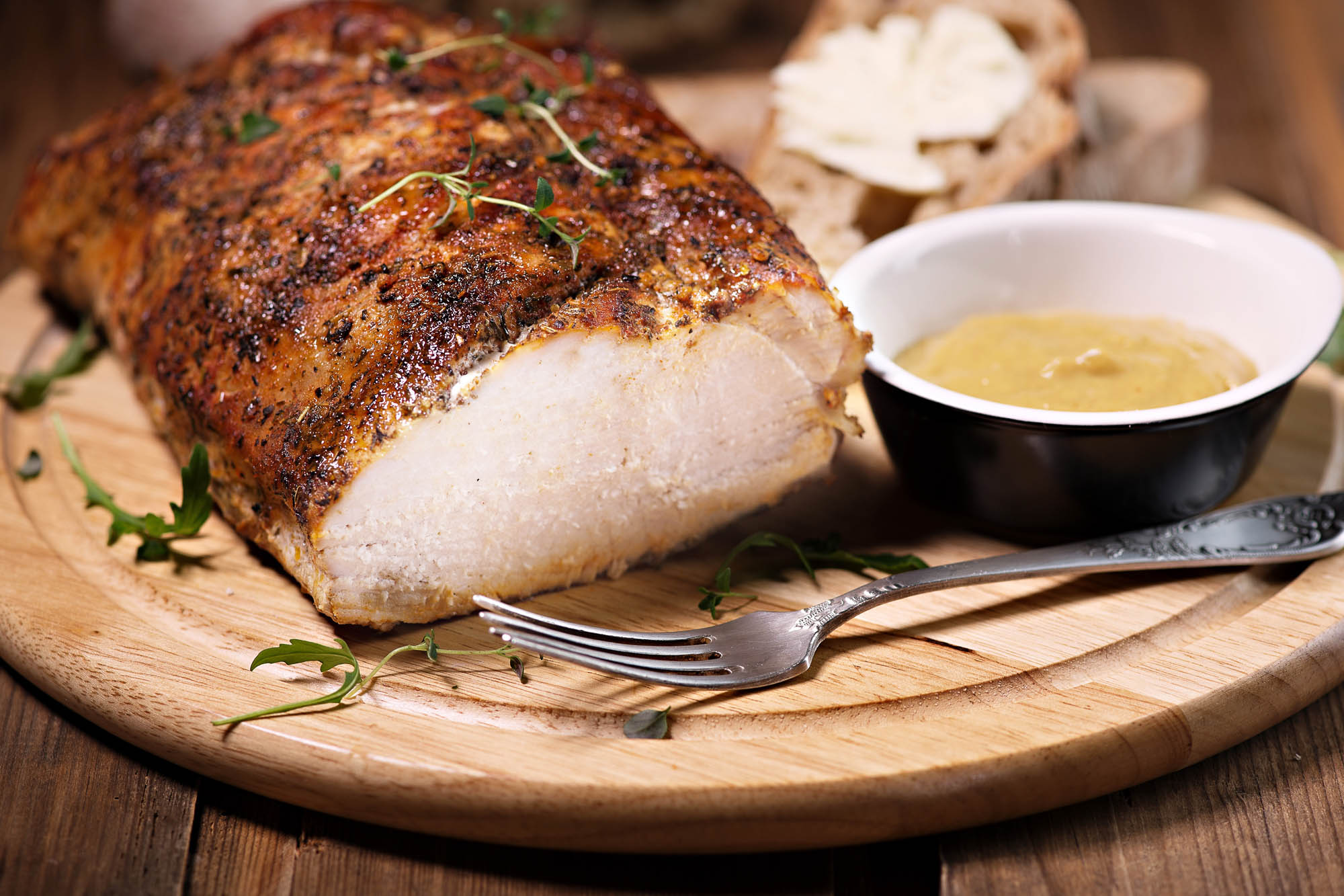 Rôti de porc à la moutarde et au miel | Nos recettes | Grutto